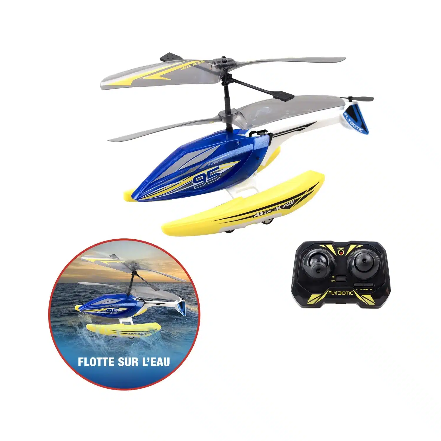 Hélicoptère télécommandé Aqua Blaze 21 cm SILVERLIT - Buy-Smart